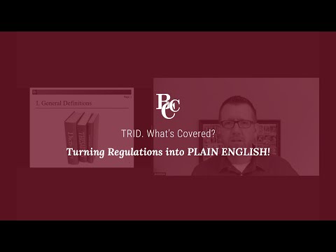 TRID What’s Covered