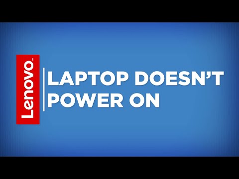 Lenovo Self-Help - Laptop Doesnât Power On (Updated 2019)