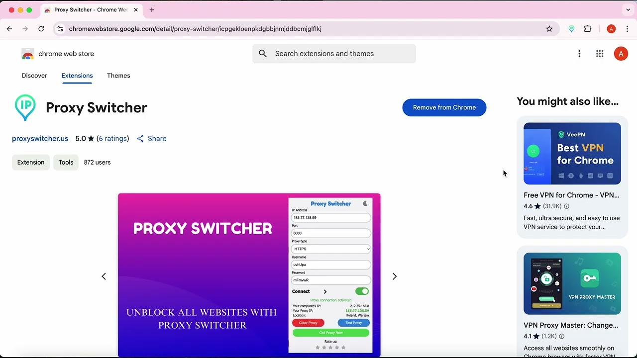 How can i use a proxy server