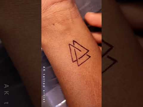 Triangle tattoo | #shorts #aktattooartist