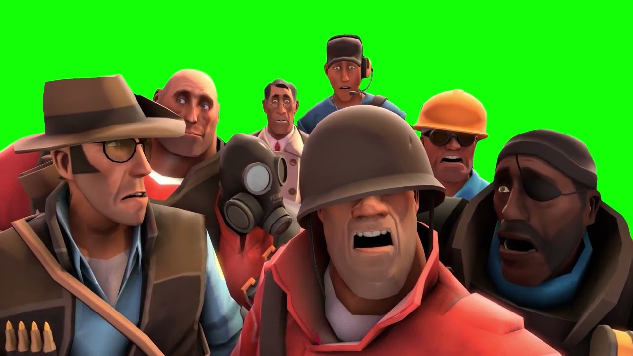LIVE tf2 mercs REACTION (Green Screen)