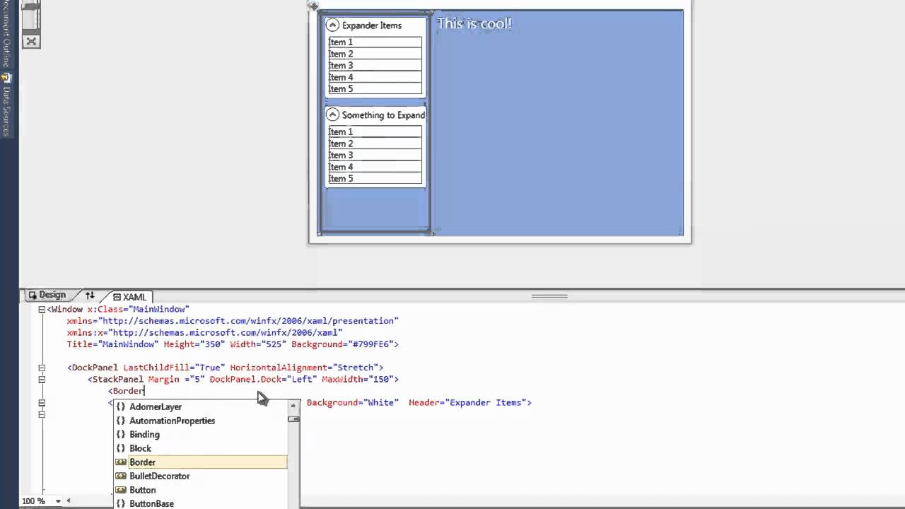 WPF Tutorial 19 - Borders