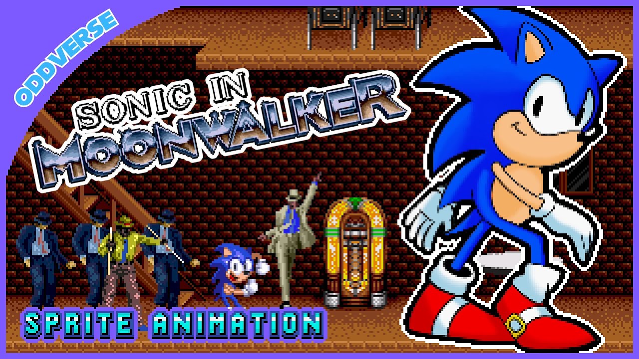 Sonic in.. Michael Jackson’s Moonwalker (16 bit sprite animation)