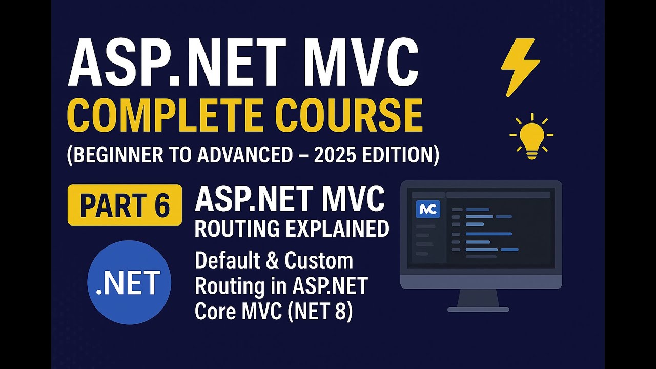 ASP.NET MVC Routing Tutorial (Part 6) | Default & Custom Routes Explained in ASP.NET Core MVC