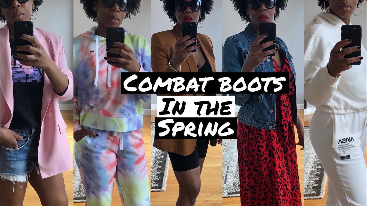 HOW TO STYLE PRADA MONOLITH BOOTS FOR SPRING // Combat boots