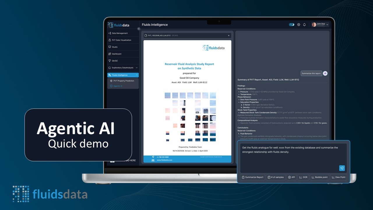 Fluids Intelligence Agentic AI Quick Demo - Fluidsdata