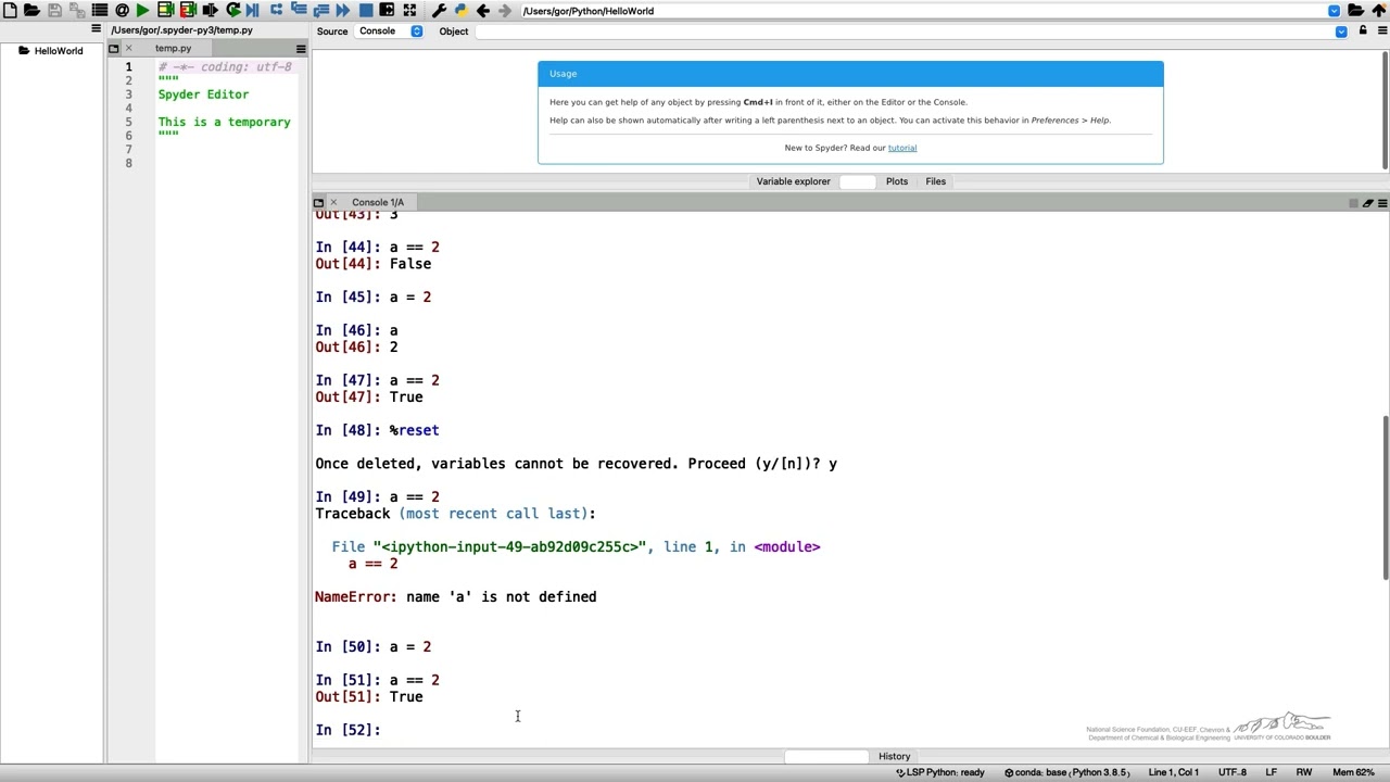 Python Lecture 6: Boolean Logic