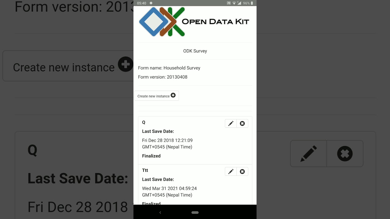 How to use ODK-X Survey Subforms and Linked Tables