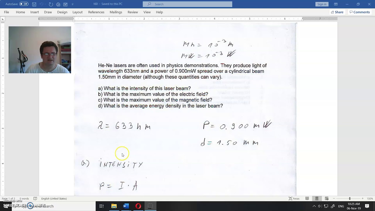 160. assignment (laser)