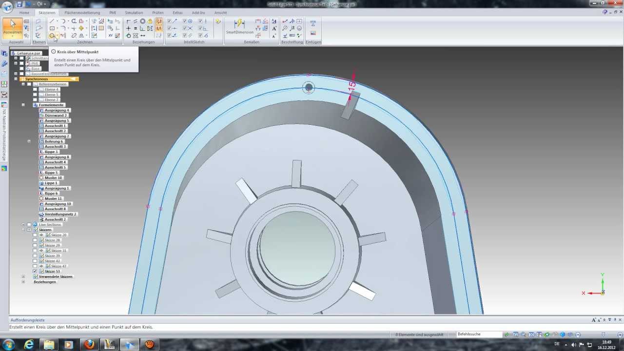 pattern along a path with Solid Edge St5