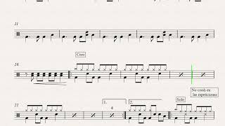 Enanitos Verdes - Lamento Boliviano by Drum Transcription: Leo Alvarado 樂譜