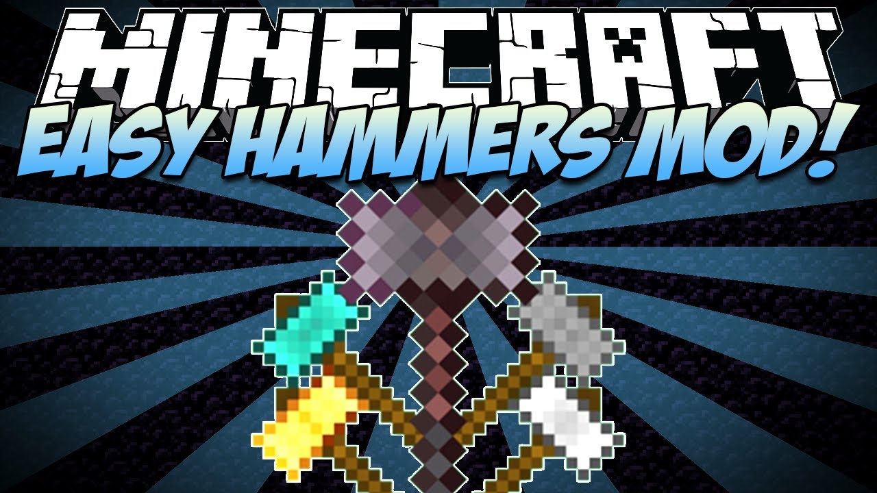 Mod Showcase | EASY HAMMERS MOD! (New Hammer Tool Set!) | Minecraft 1.20.1