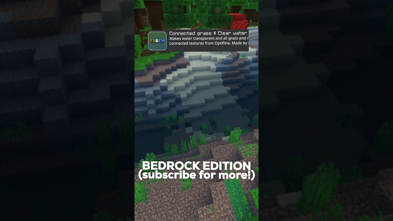Water Improved And Clear Water For Minecraft Bedrock Edition! (MCPE 1.21+) #mcpe #minecraft
