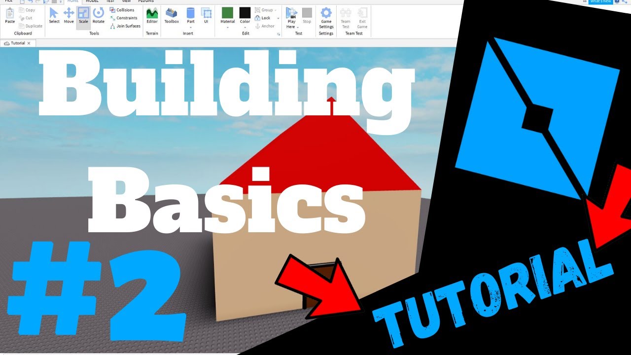 Roblox Studio Beginners Tutorial #2 Building Basics!