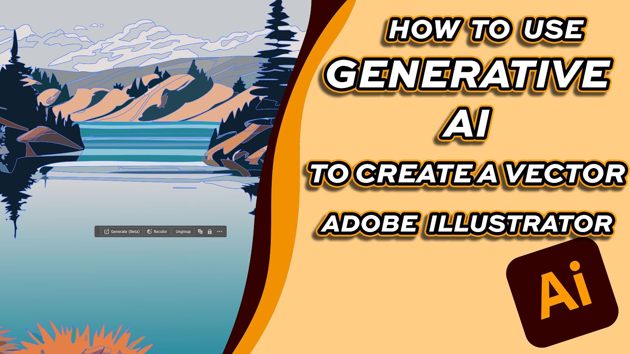 How to use Text to create Vector images (Generative AI) [Adobe Illustrator 2024]