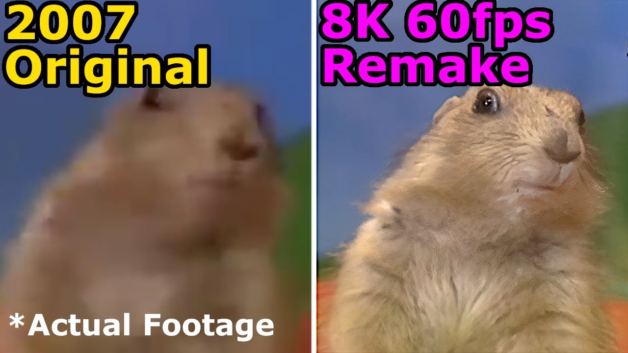 Dramatic Look/Overly Dramatic Chipmunk 8k 60fps AI Remake