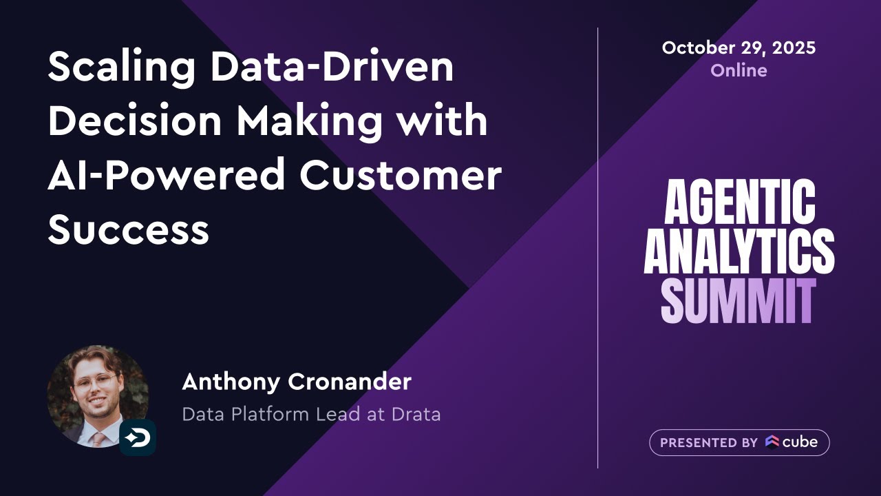 Agentic Analytics Summit. Scaling Data-Driven Decision Making with AI-Powered Customer Success