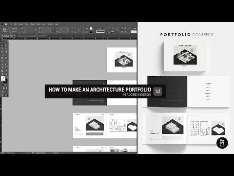 How to make an architecture portfolio in Adobe InDesign I Beginner (Templates Available)