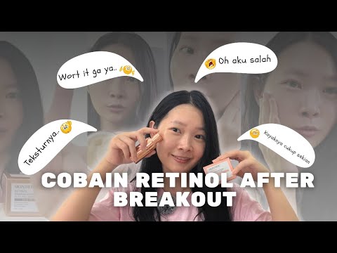 SKINTIFIC retinol serum moisturizer setelah breakout , tips cara biar ga IRITASI