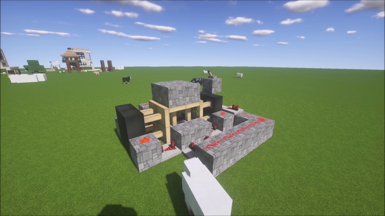 Minecraft - How to build a hidden trapdoor with redstone (Easy)