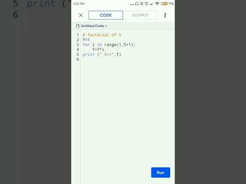 factorial of 5 . #shorts #youtubeshorts