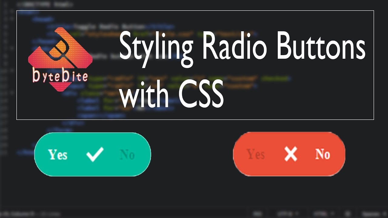 Custom Toggle Button with CSS only ::: bytebite CSS tricks