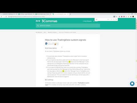 How to connect your tradingview strategy with 3 commas