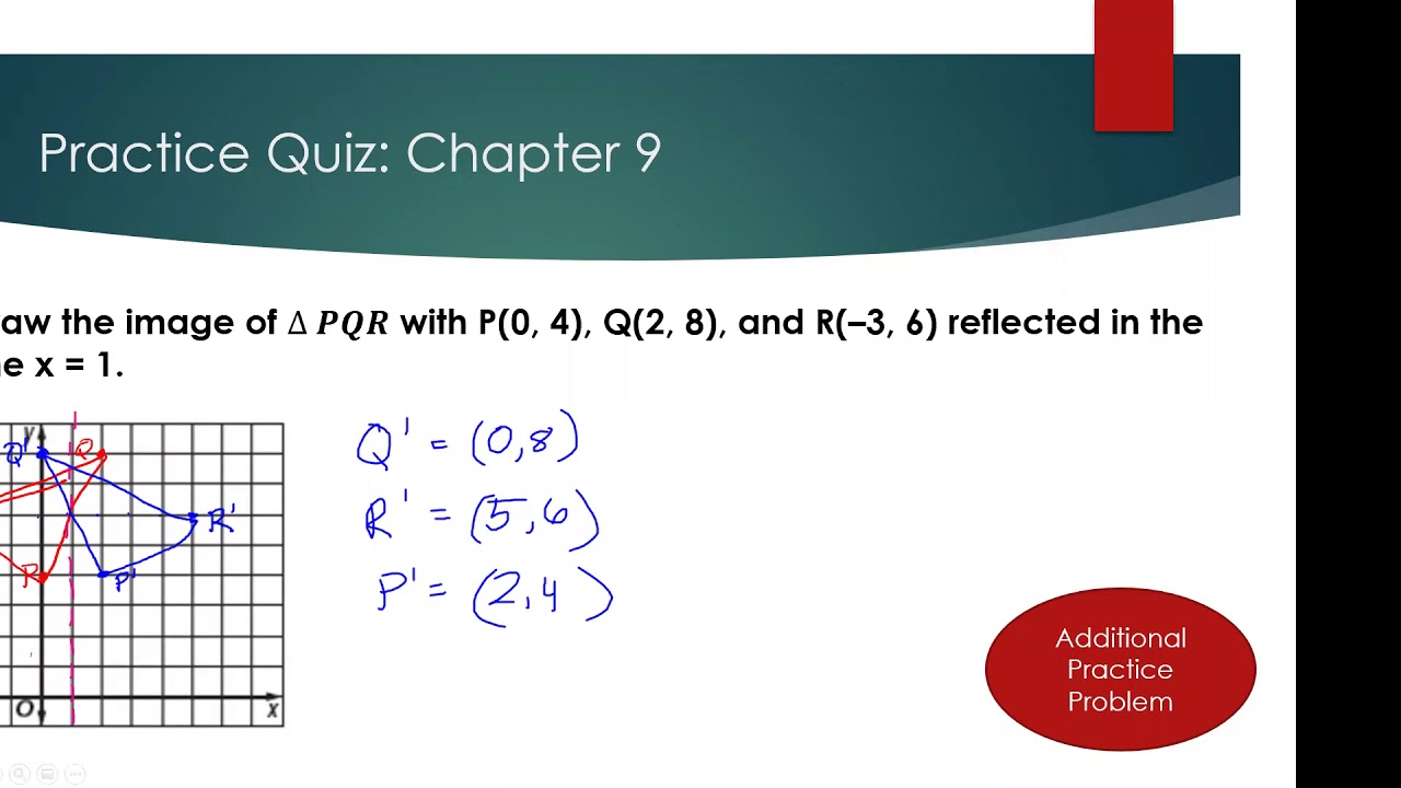 Geometry B: Chapter 9- Transformations and Symmetry (Quiz Review)