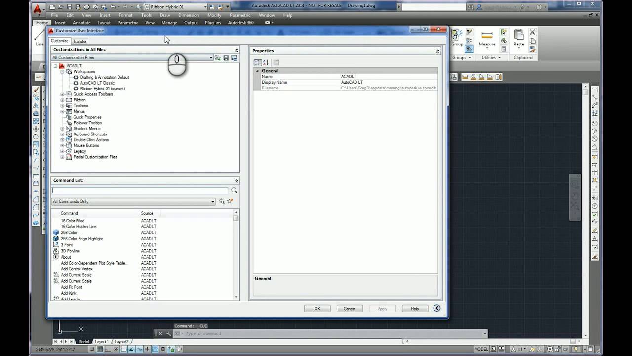 Autodesk Tips - How To Save Customised User Interfaces In AutoCAD LT