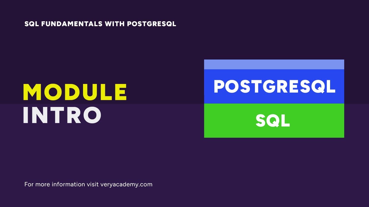 Module Primer | SQL Fundamentals with PostgreSQL