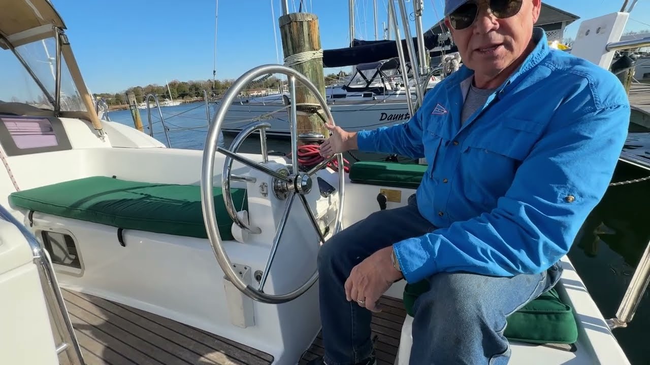 S/V Serenity Jeanneau Sun Odyssey 379 Sailboat Chesapeake Bay Bareboat Charter Tour Sail Solomons .