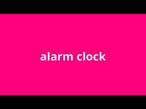 what is the meaning of alarm clock