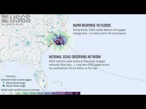 Hurricane Florence Water Footprint Data Visualization