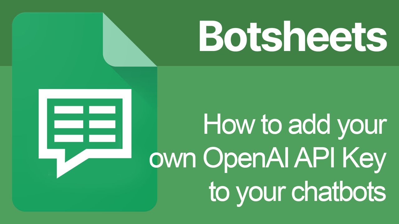 How to use your own OpenAI API Key with your chatbot