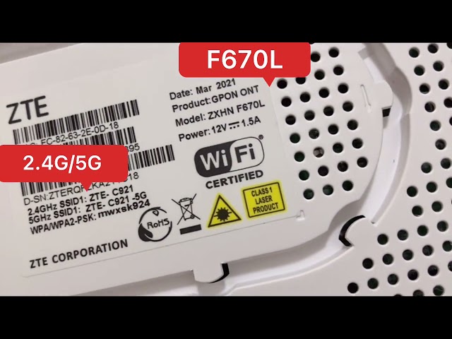 Wifi Router - Zte 660 single band fibre router Service Provider from ...