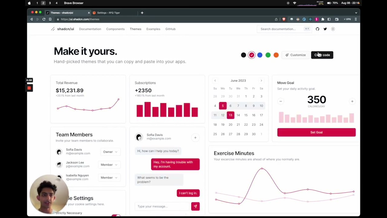 How to switch themes in Shadcn UI Library