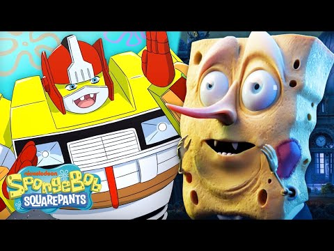 SpongeBob Episodes Reimagined As A Transformers, Stop-Motion, + More! 😱 | @SpongeBobOfficial