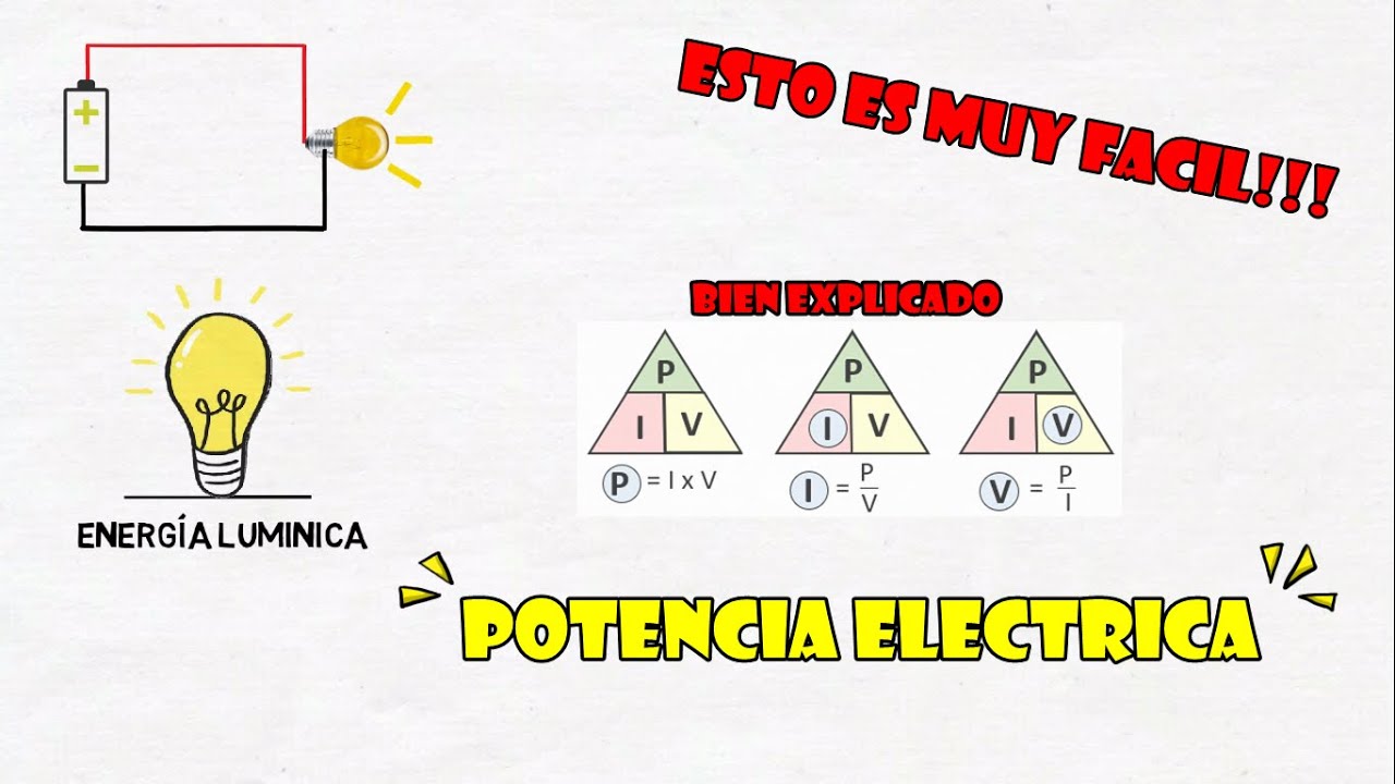 Electrical Power: What is it? How is it calculated? Formulas for calculating it - (Simple explana...