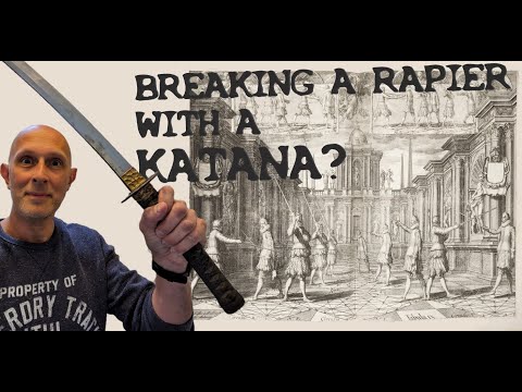 SMASHING a Spanish Rapier with a Japanese KATANA? Response to @LondonLongsword