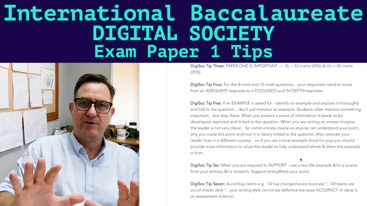 Digital Society Paper 1 Exam Tips | IB DP DigiSoc