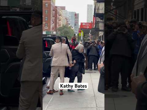 Kathy Bates before the Late Show with Stephen Colbert in New York #misery #titanic #stephenking