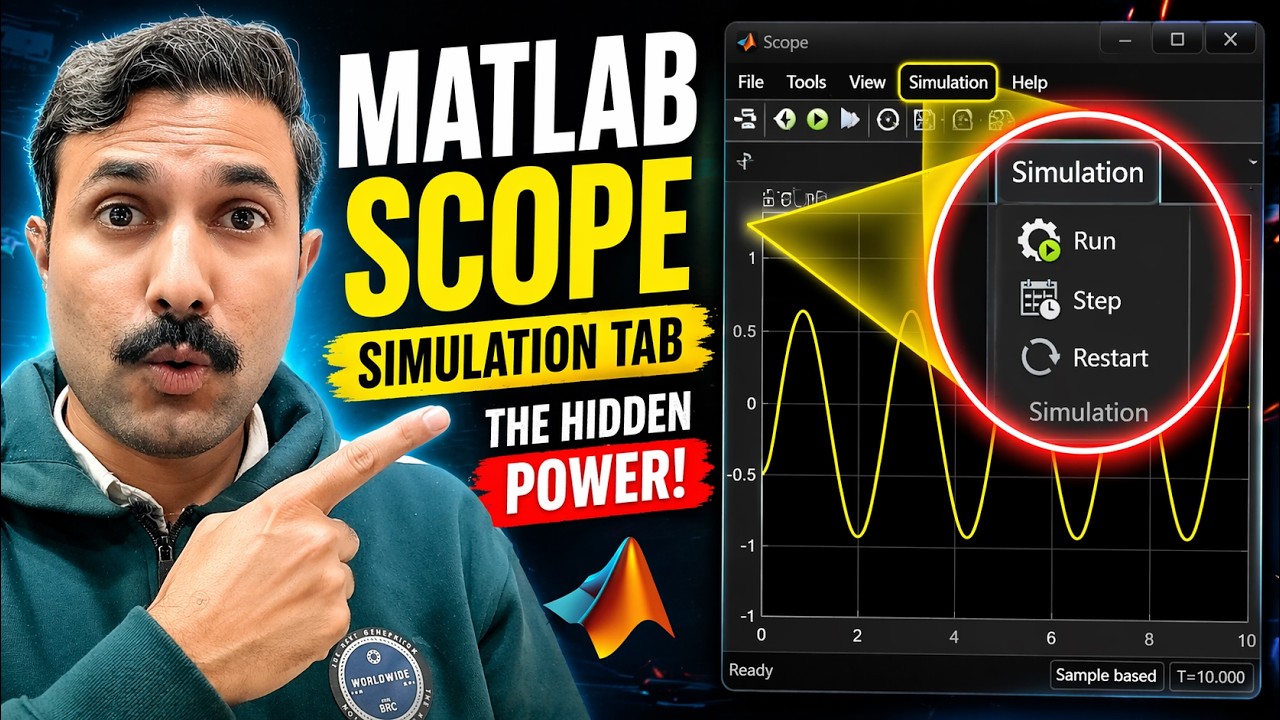 MATLAB Scope Simulation Tab Explained | Step-by-Step Tutorial with Example
