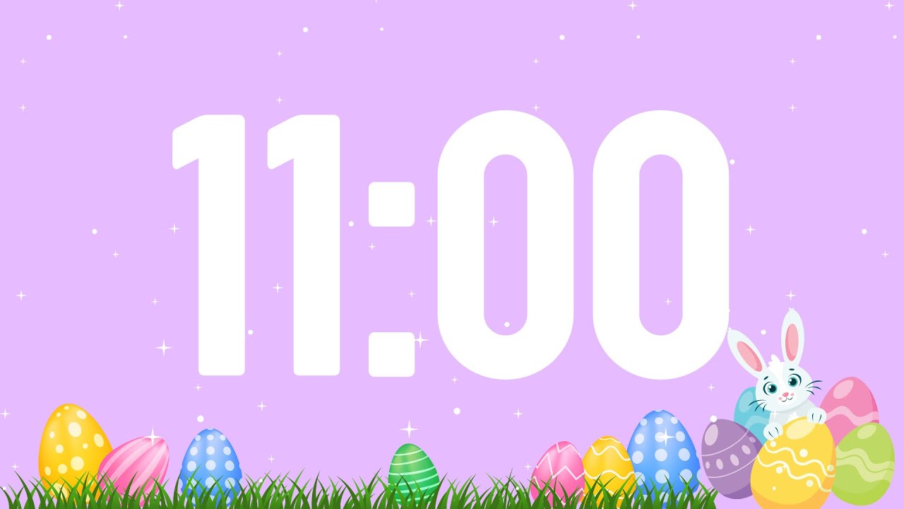 Easter 11 Minute Timer | Classroom Timer | Bunny Timer | Spring Countdown | Easter Egg Countdown