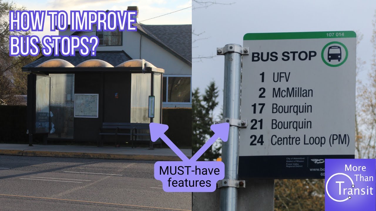 How to improve bus stops?