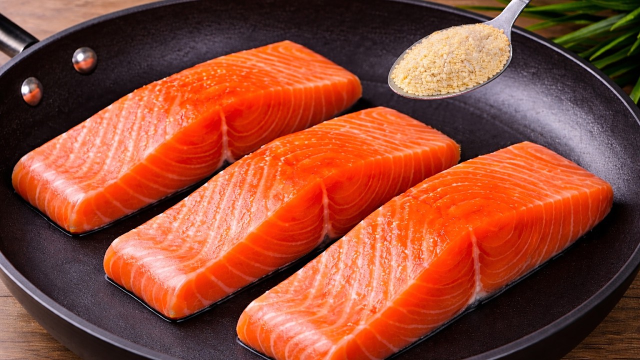 The secret to delicious salmon! I learned this trick in a restaurant!