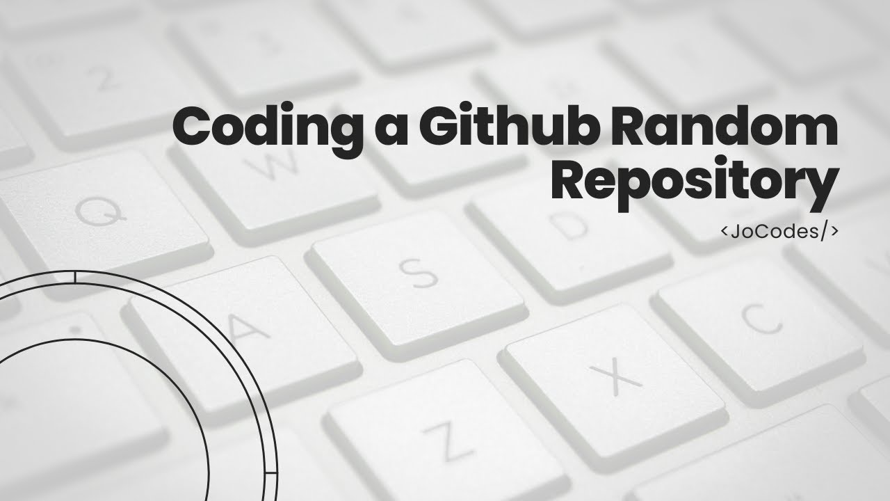 Coding a GitHub Random Repository | Frontend Developer Roadmap Projects