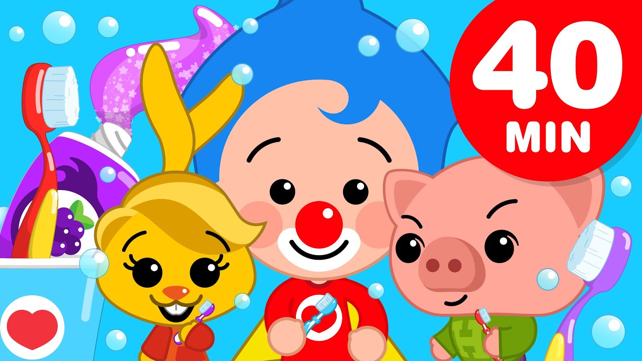 🐥 Plim Plim ♫ CARTOONS for Kids ♫ Full Episodes ♫ Shiny Teeth (40+ Min)