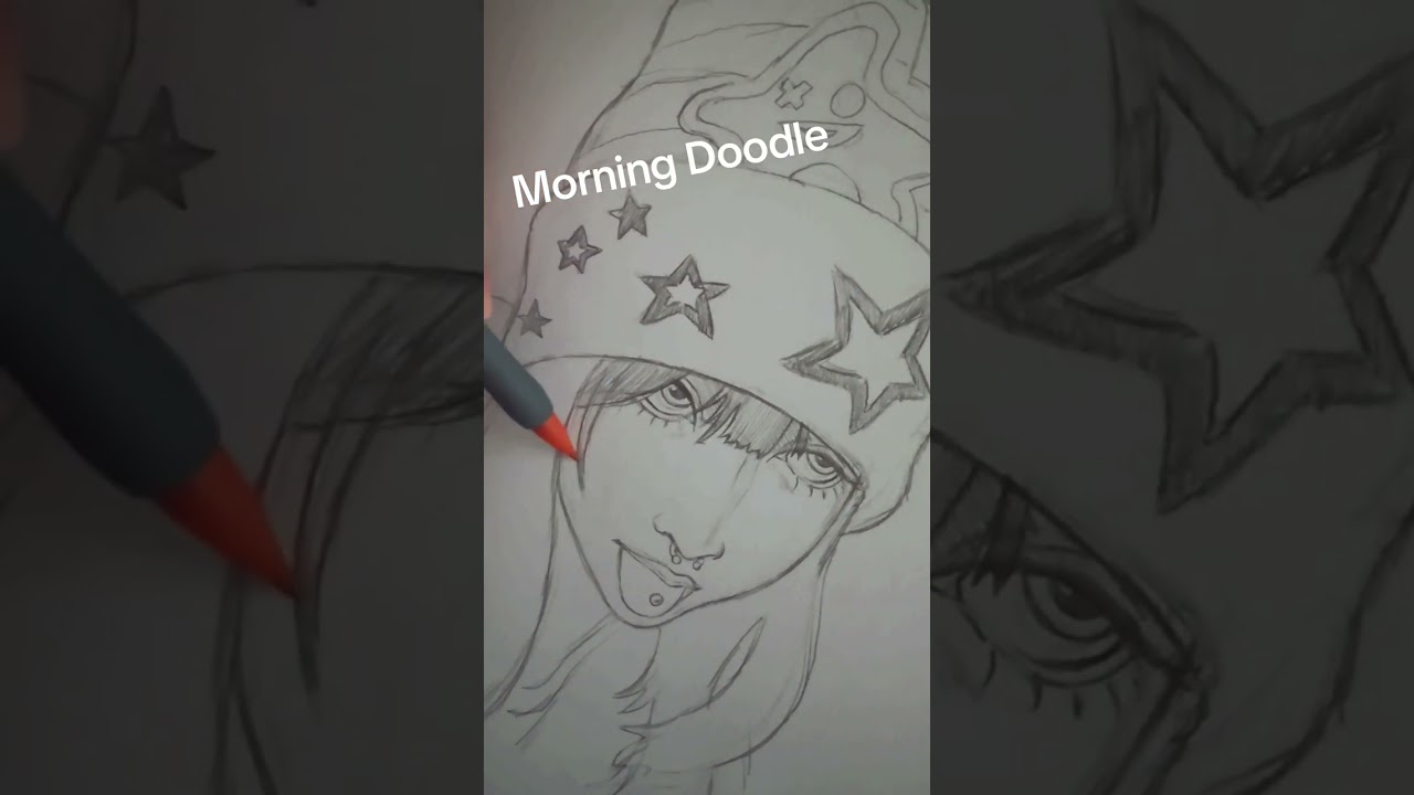 Traditional Drawing of An Emo Girl #art #traditionalart #drawing