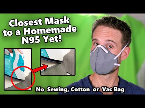 How to make the closest face mask to an N95 – without sewing or cotton ...