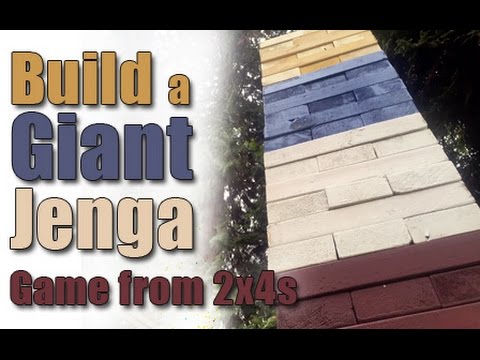 Build a Giant Jenga Game (from 2 x 4 lumber)